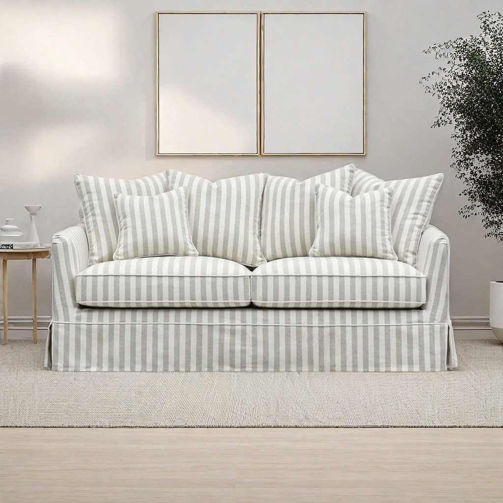 Romero Modern Simple Striped Sofa 82.6'' Sofa | Wayfair